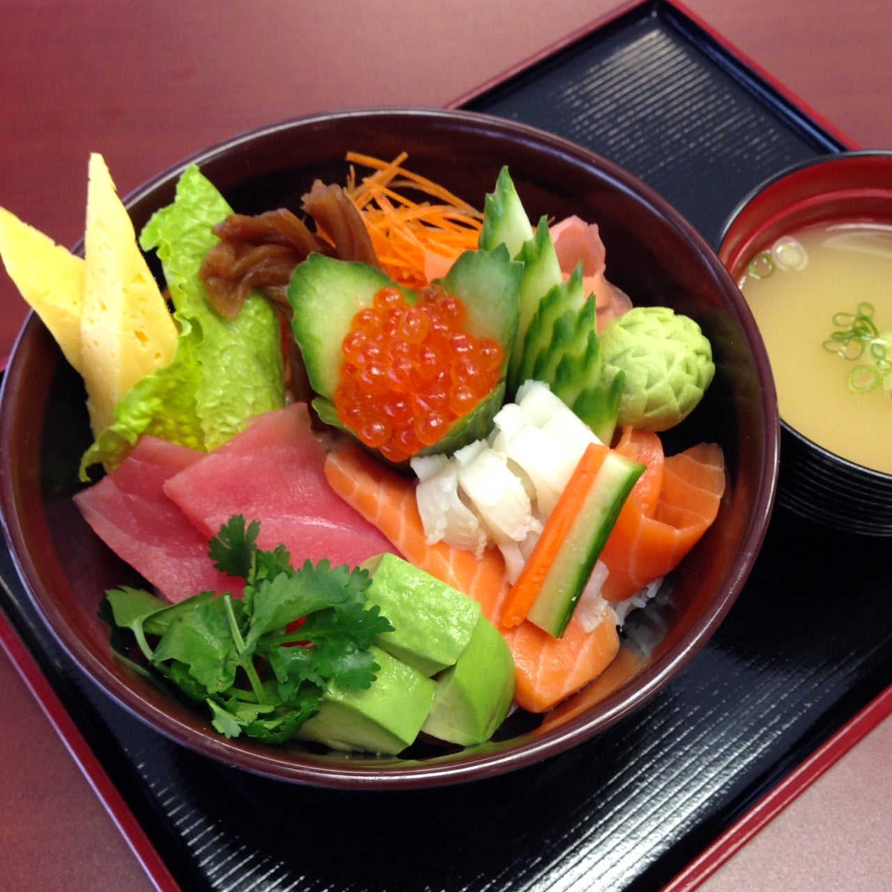 Chirashi w/miso | JK's Table