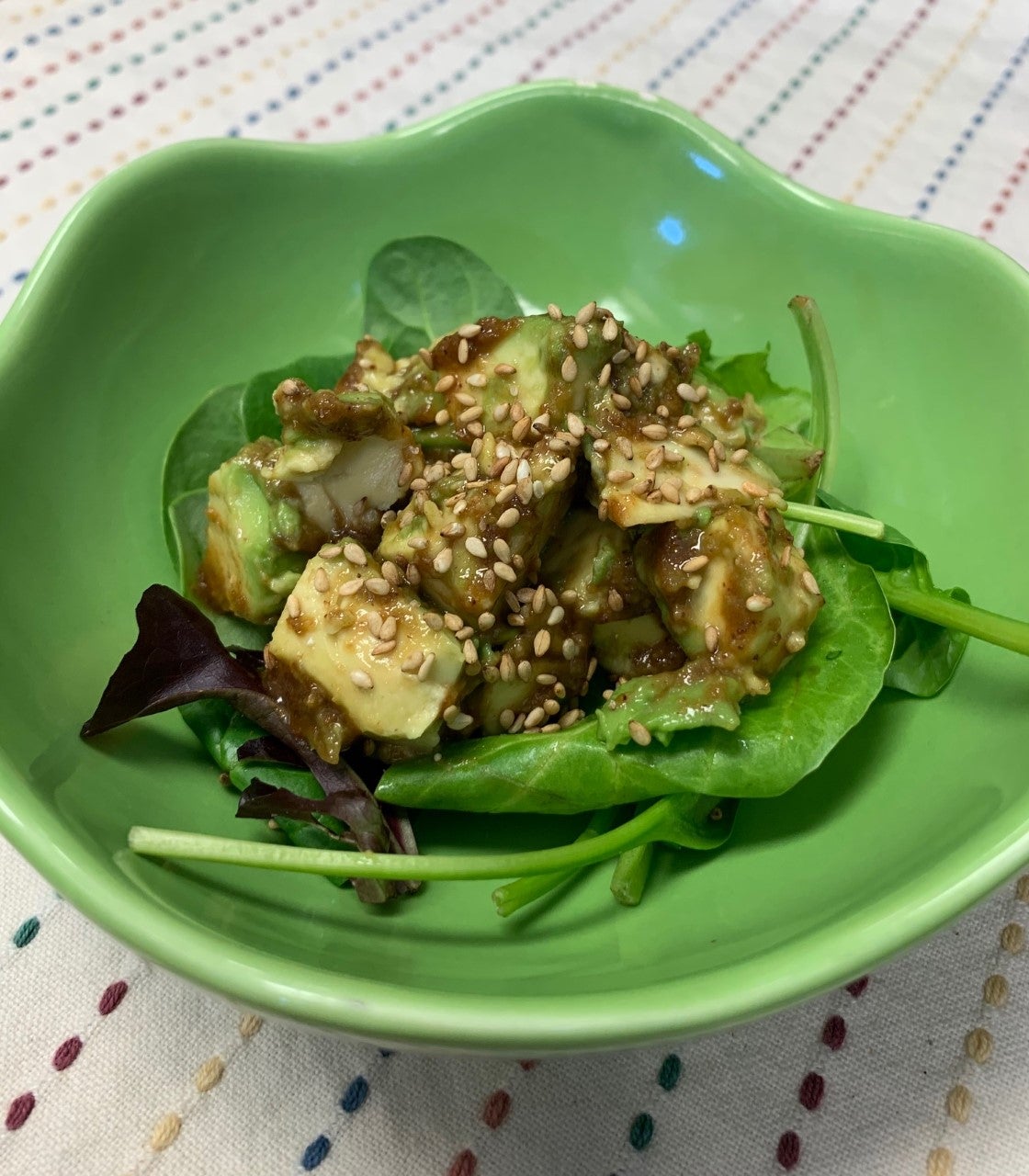 Avocado Gomaae (V) | JK's Table